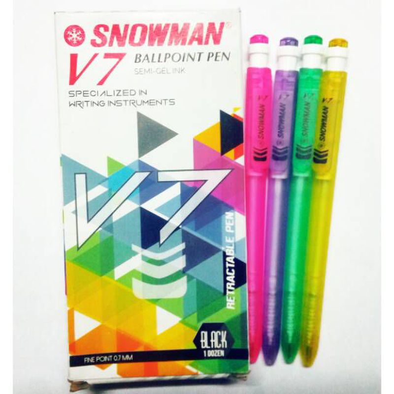 Ballpoint Snowman V7