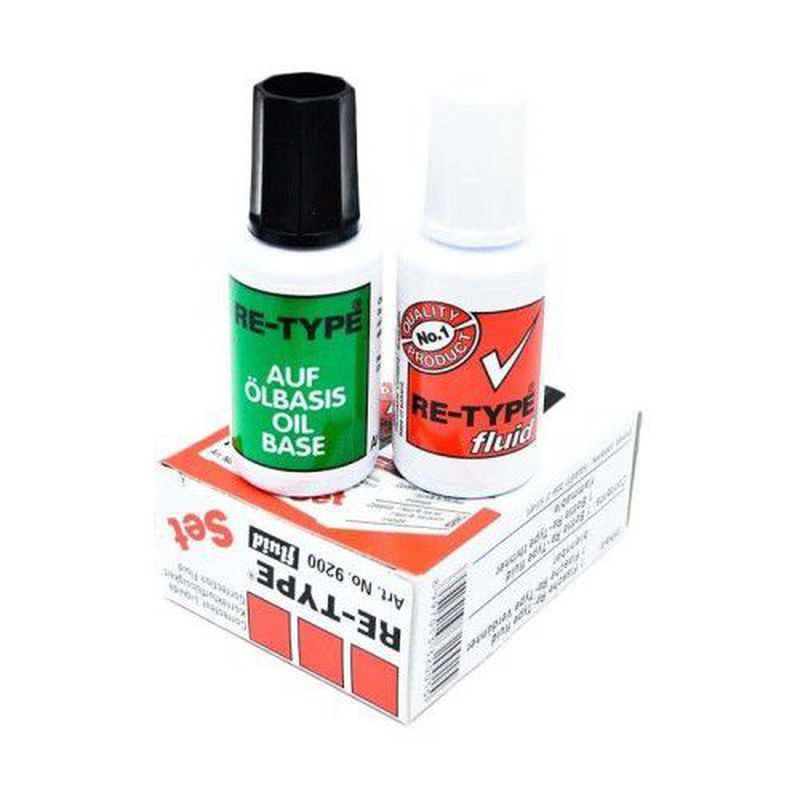 Re-Type Set / Tipex Cair / Tip-ex Kuas
