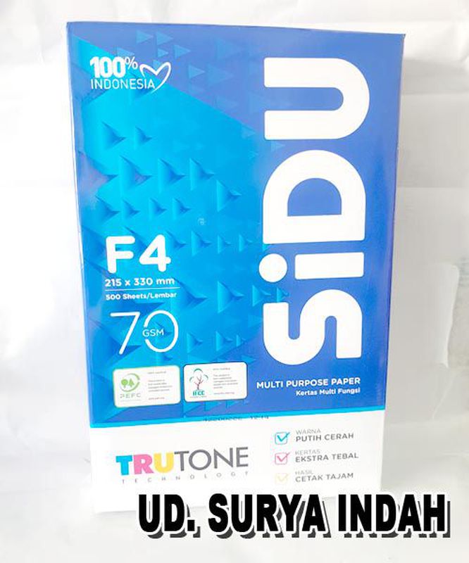 KERTAS SIDU (SINAR DUNIA) F4 70G