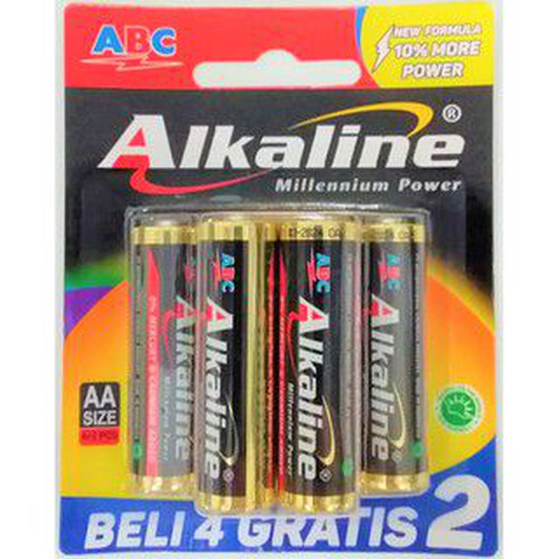 Baterai Alkaline isi 6 - AAA