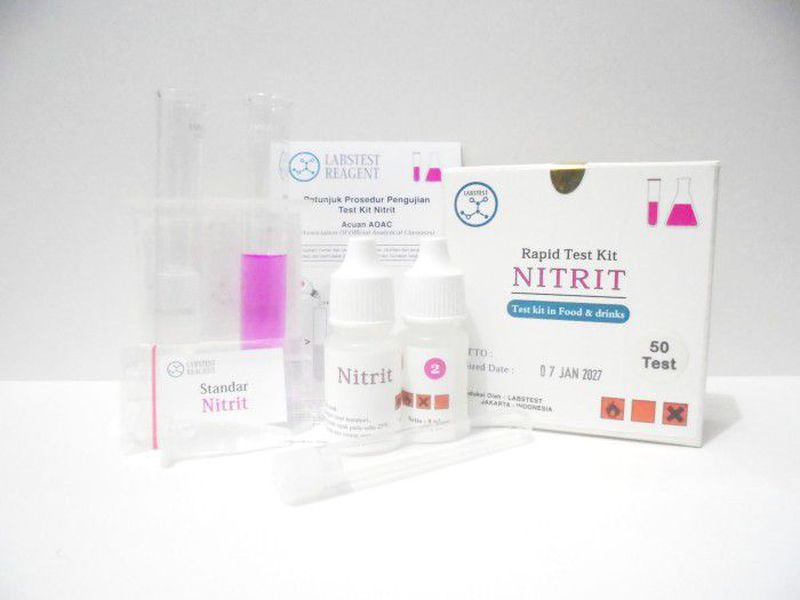 Reagen Test Kit Nitrit NO2, Alat Uji Cepat Nitrit / Nitrite Rapid Test
