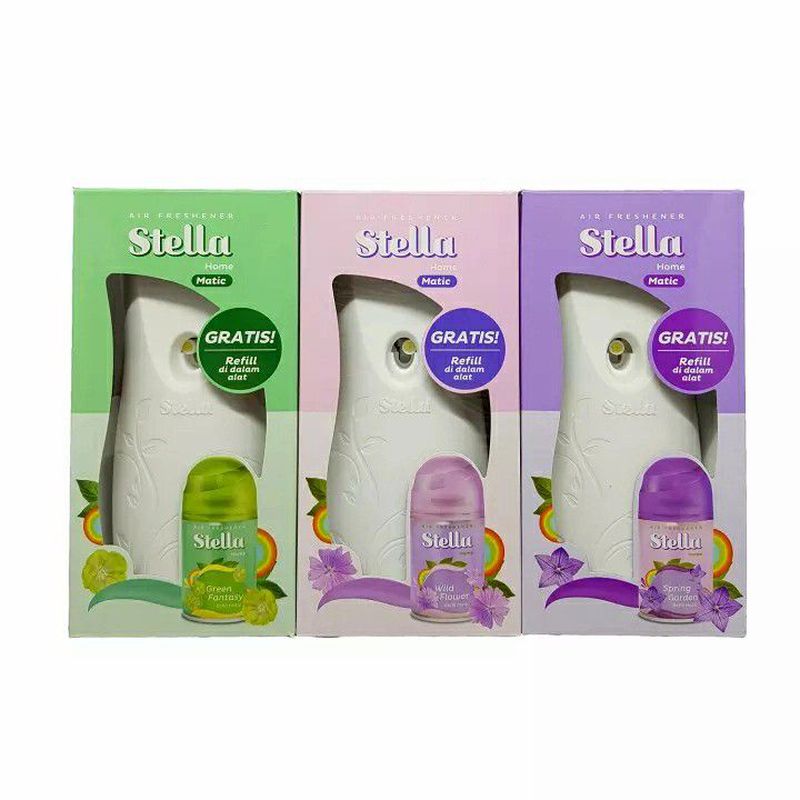 STELLA MATIC FRESHNER SET/PENGHARUM RUANGAN OTOMATIS FREE REFILL