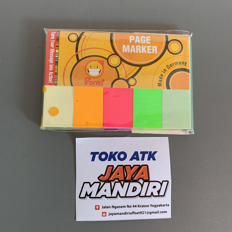 sticky notes page maker pronto 5 warna
