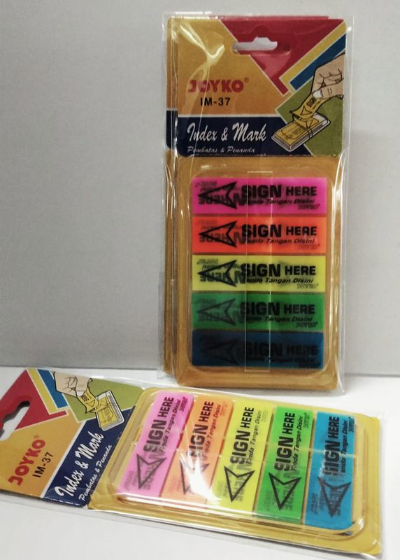 Index & Mark (Stick Notes) IM-37 SIGN HERE Joyko [Bahan Plastik]