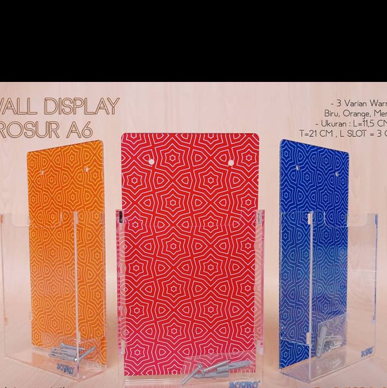 Display Brosur Acrylic Wall A6