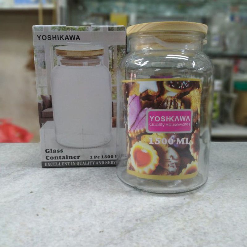 yoshikawa glass container / stoples kaca kedap udara