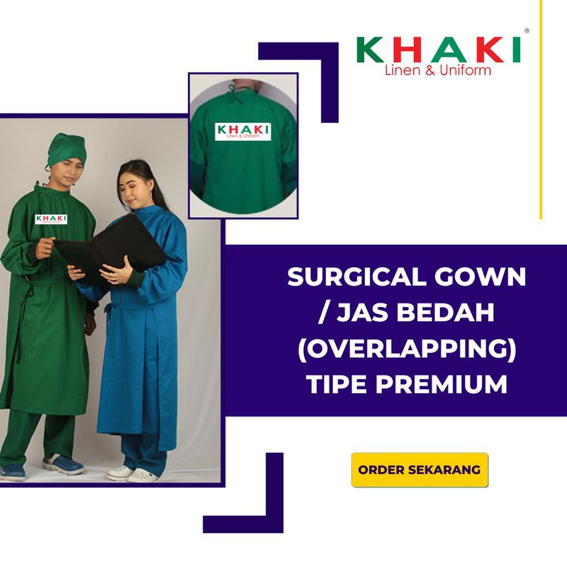 Jas Operasi / Surgical Gown - Tipe Premium - Bahan Cotton Premium Twill ...