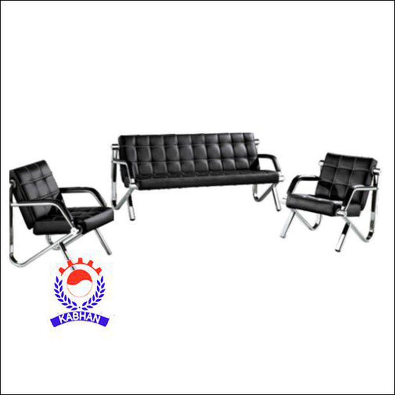 Set sofa metal hitam