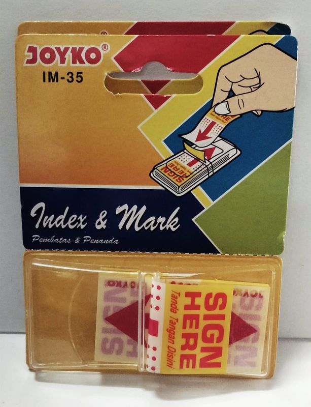 Index & Mark (Stick Notes) IM-35 SIGN HERE Joyko [Bahan Plastik]