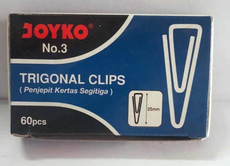 Trigonal Clip (Penjepit Kertas Segitiga) No.3 Joyko
