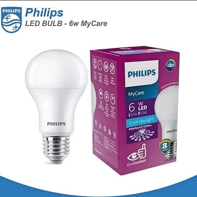 Bola Lampu Led Philips 6 Watt
