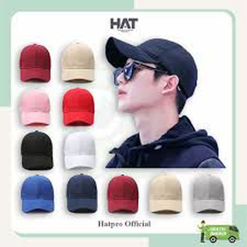 Topi bassball polos - Maroon