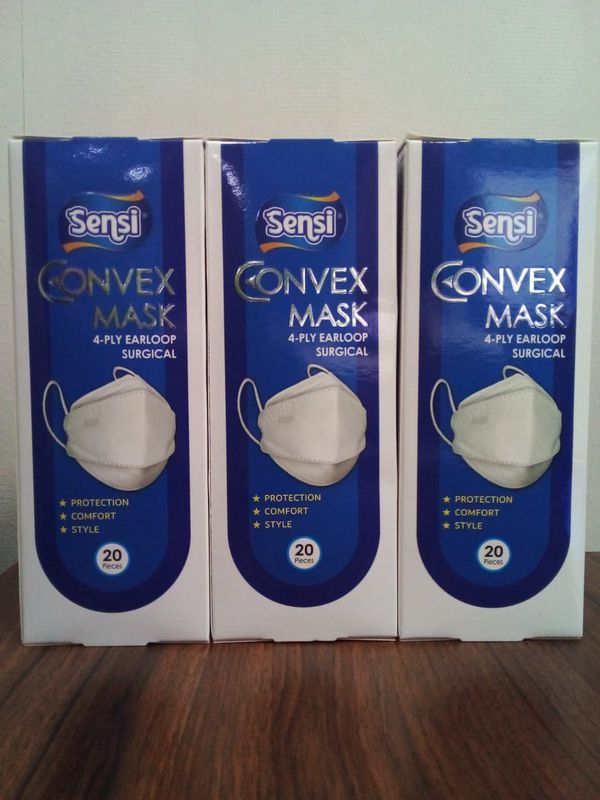 Masker Sensi Convex Mask 4-Ply Earloop Surgical