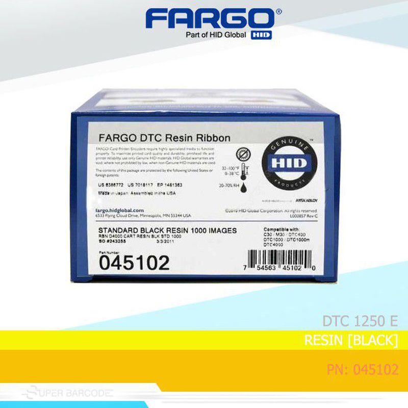 Ribbon Black Printer FARGO DTC 1250e