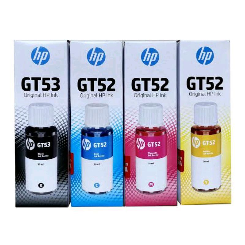 Tinta HP GT52 ORI Color/Warna 90ml - Cyan/Biru
