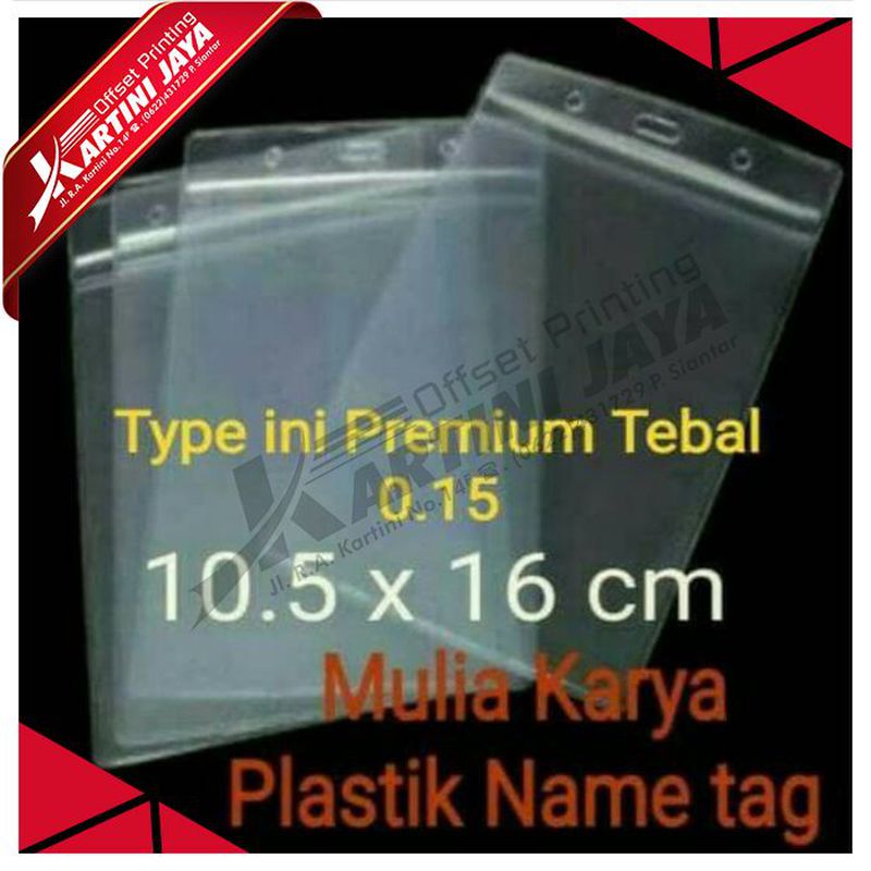 PLASTIK NAME TAG UK. 10.5X16