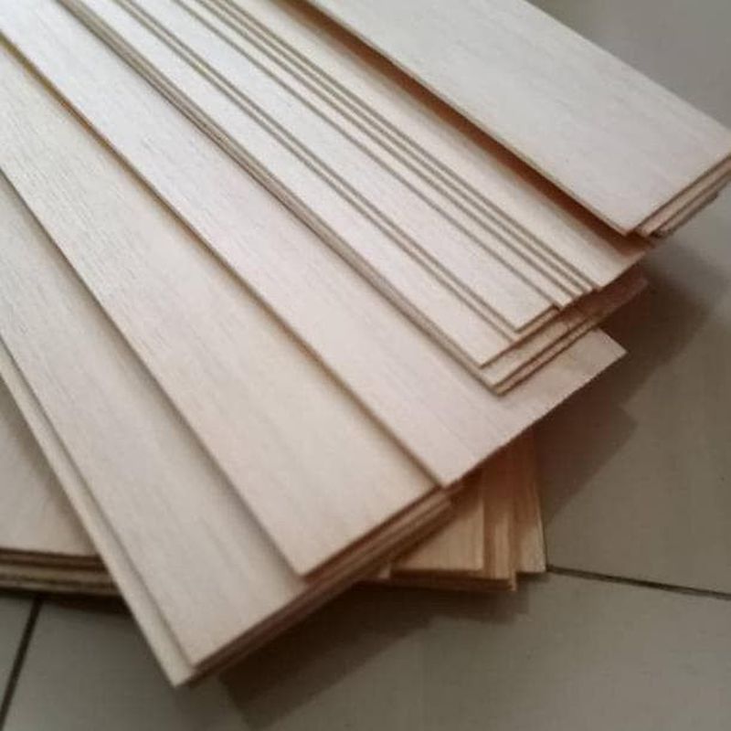 Balsa 1mm x 10cm x 50cm kayu balsa sheet kayu maket