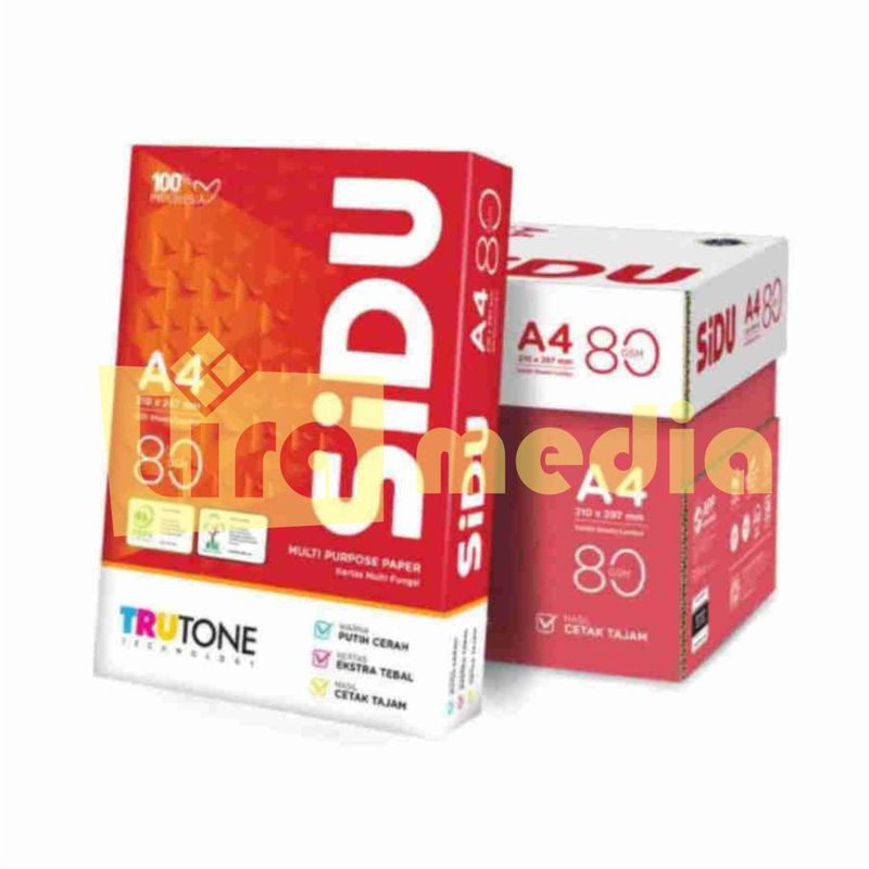 Kertas HVS A4 80 gsm Sidu