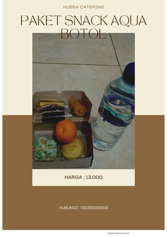 Paket Snack Aqua Botol