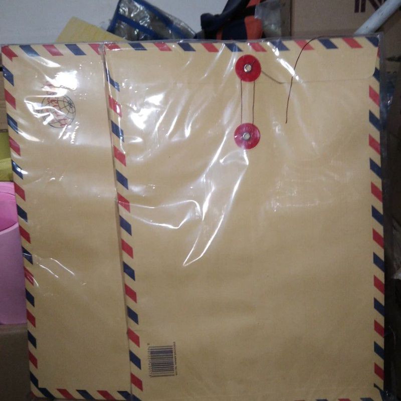 Amplop Coklat Folio Air Mail Tali
