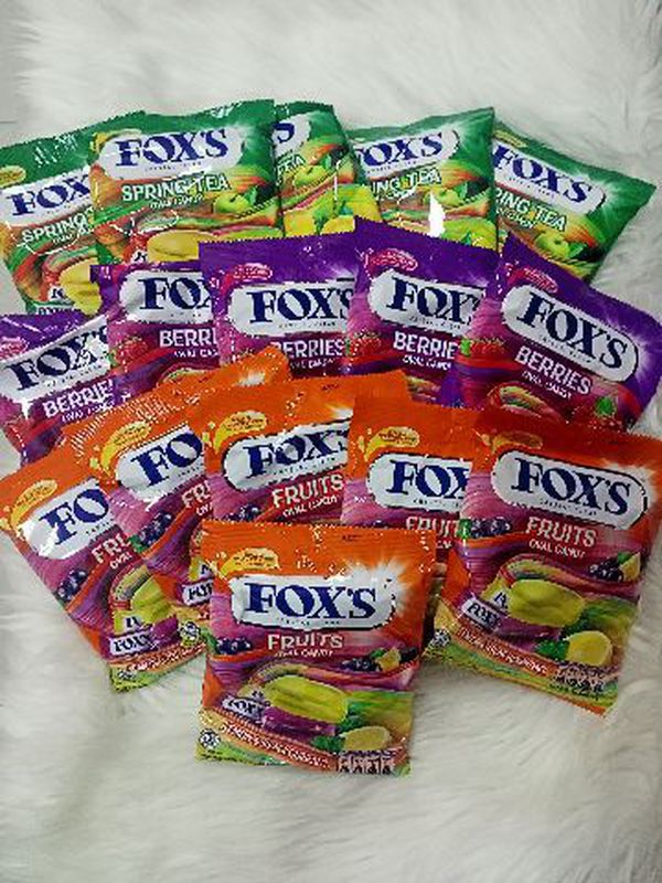 makanan ringan aneka cemilan permen fox's 15 paks - Spring Tea