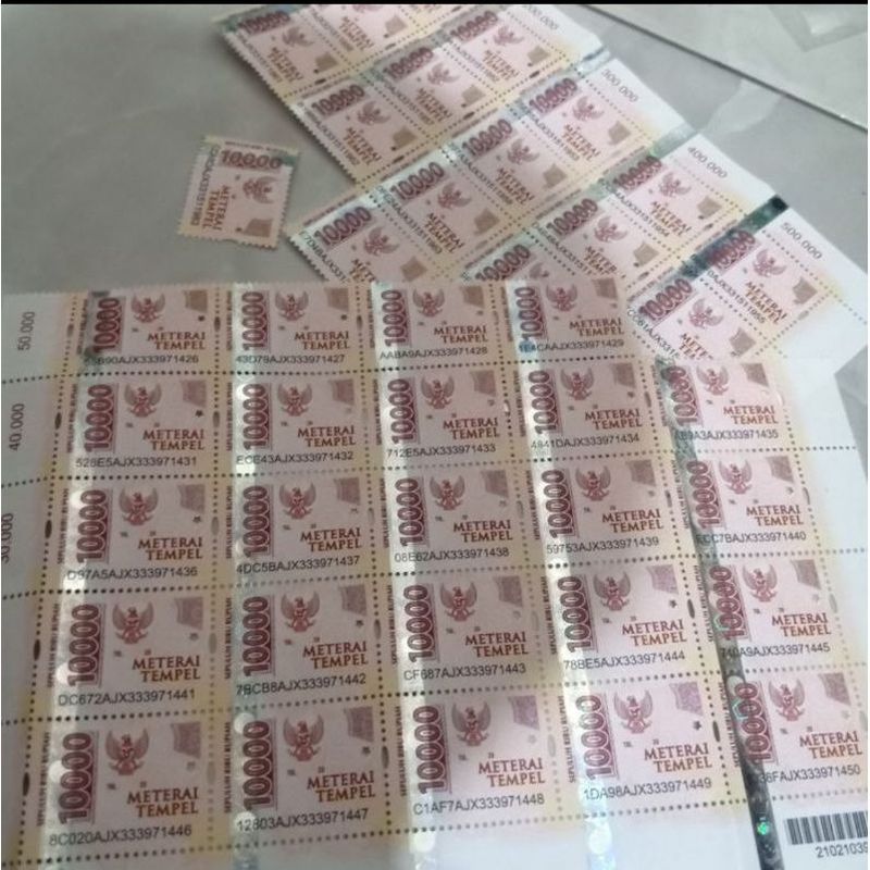 Materai 10.000,