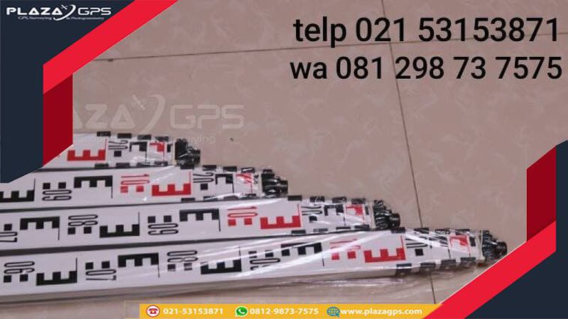 Rambu Ukur 5M / Bak Ukur / Aluminium Staff Berkualitas