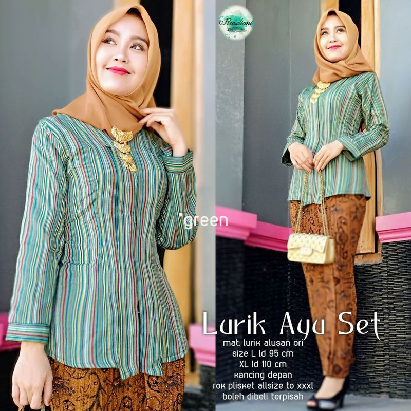 Setelan Kebaya Lurik - L