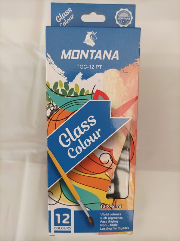 Cat Kaca 12 Warna Montana TGC-12PT 6ml / Glass Color
