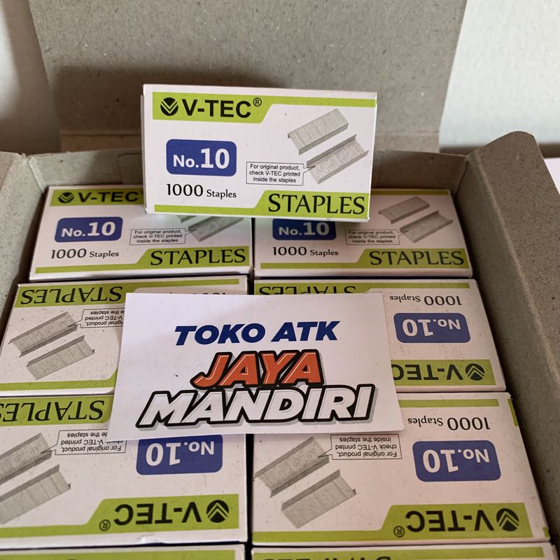isi staples no 10/6 merk v-tec