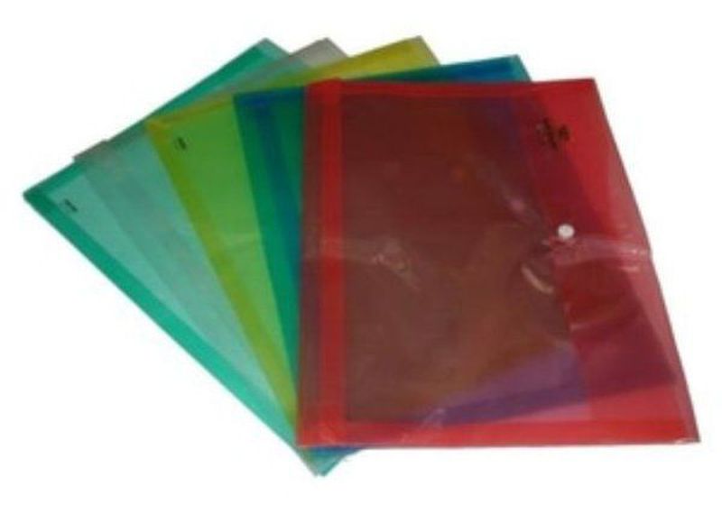 MAP PLASTIK KANCING - Biru