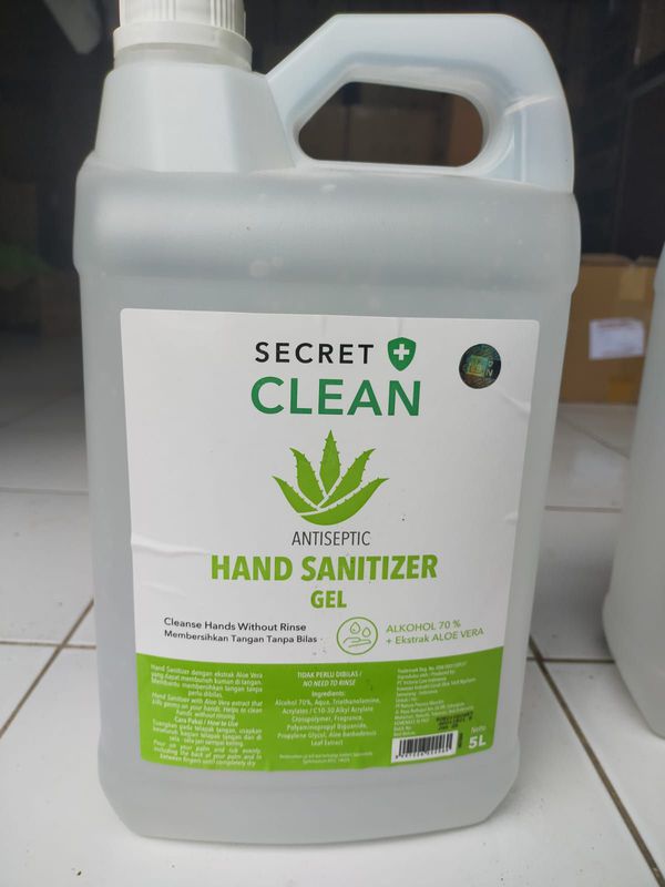 Hand Sanitizer Gel Secret Clean 5 Liter