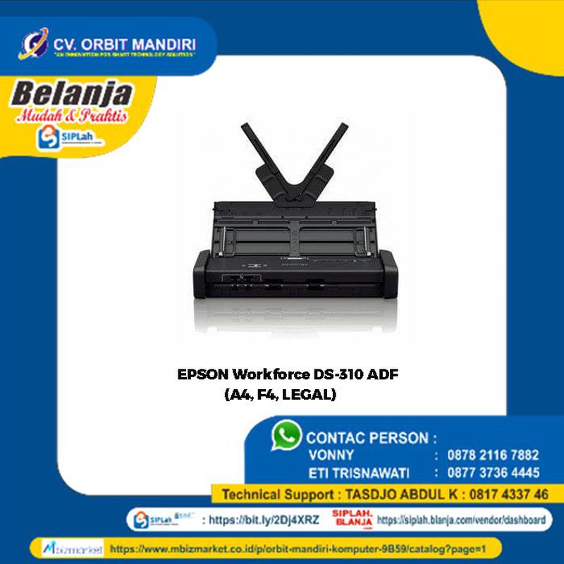 Scanner EPSON Workforce DS-310 ADF
