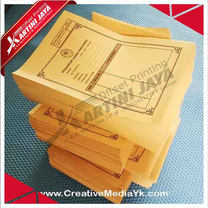 CETAK MAP (BAHAN KERTAS JERUK) B/W 100 PCS