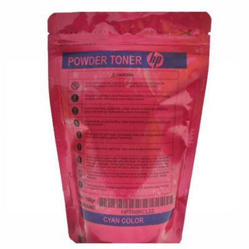 BUBUK POWDER TONER HP COLOR CYAN 160GR [HPTNBKCL22]
