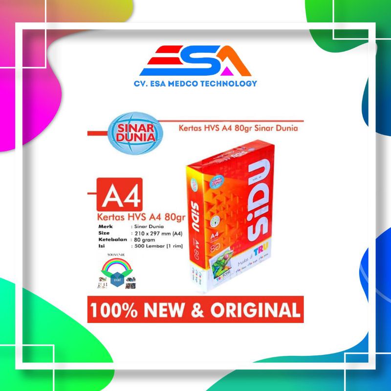 KERTAS HVS SIDU A4 80 Gram