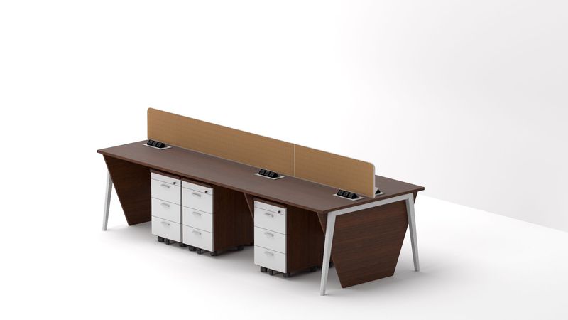 Meja Staf Ukuran 75+30 x 300 x 120