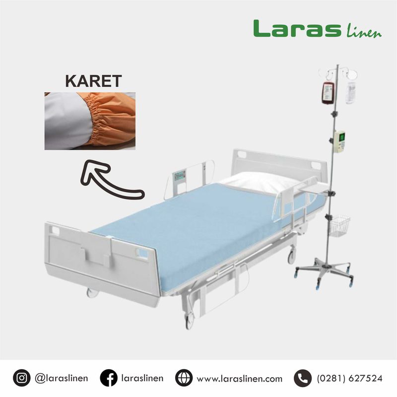 SPREI POLOS KARET - SPREI UKS - SPREI RUMAH SAKIT - SPREI PASIEN RAWAT ...