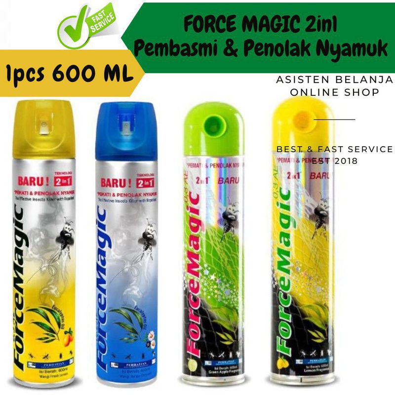 Pembasmi Serangga Semprotan Nyamuk FORCEMAGIC 600ml