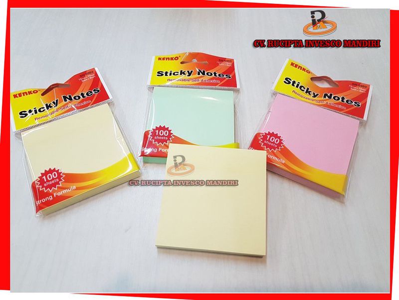 STICKY NOTE KENKO SN-0303 / KERTAS MEMO ( 100 Lembar ) - Hijau Muda