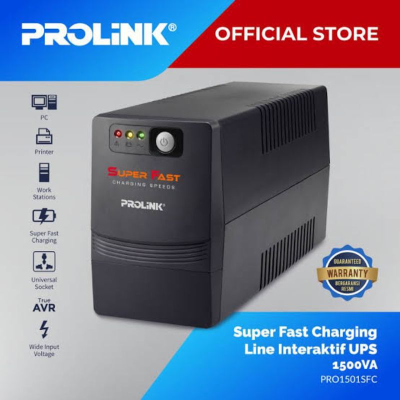 UPS PROLINK PRO1501SFC - Line Interactive UPS 1500VA with AVR