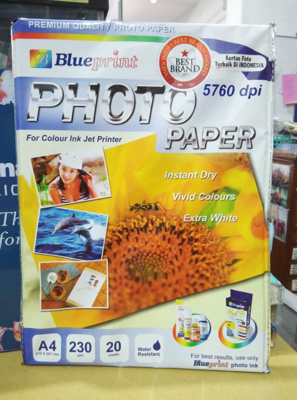 kertas foto blue print 230 gsm