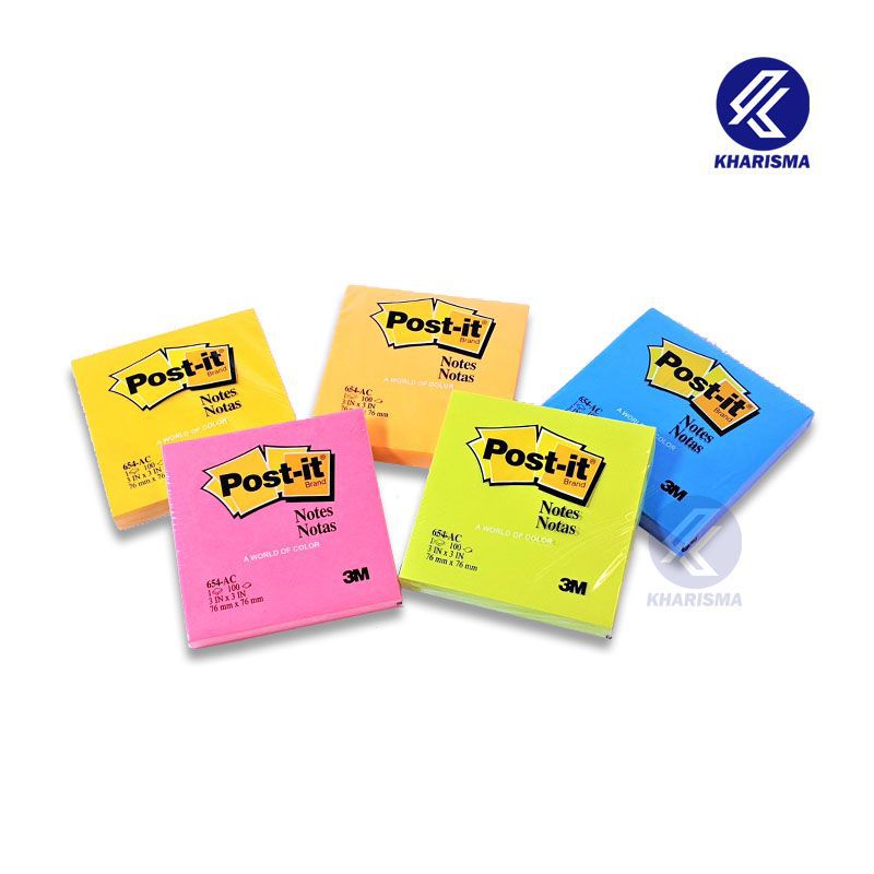 Post-It warna 654 3M original