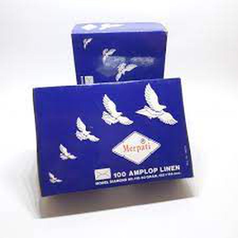 Amplop Putih Merpati Linen .Ukuran : 162 x 114mm