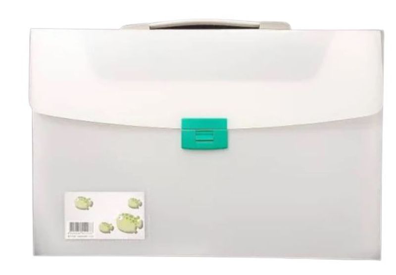 MAP TAS DOKUMEN TENTENG + GAGANG FOLIO PLASTIK CARRY FILE 4 CM TOYO