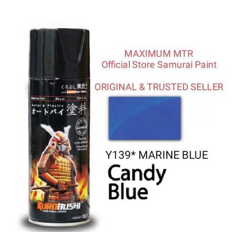 SAMURAI PAINT/CANDY BLUE - MARINE BLUE Y139* - CAT SEMPROT AEROSOL