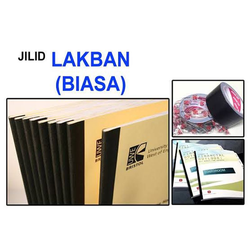 Jilid Lakban Biasa 100-150 Lembar