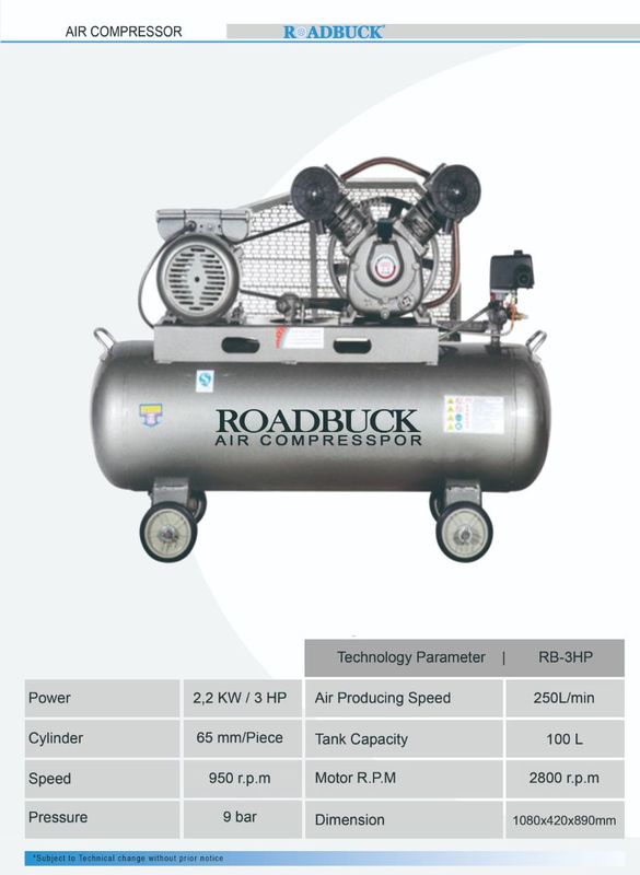 Air compressor Roadbuck 3HP 1 phase