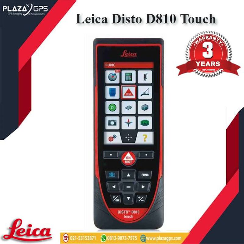 Laser Meter Leica Disto D810 Touch / Meteran Digital Jarak 200M
