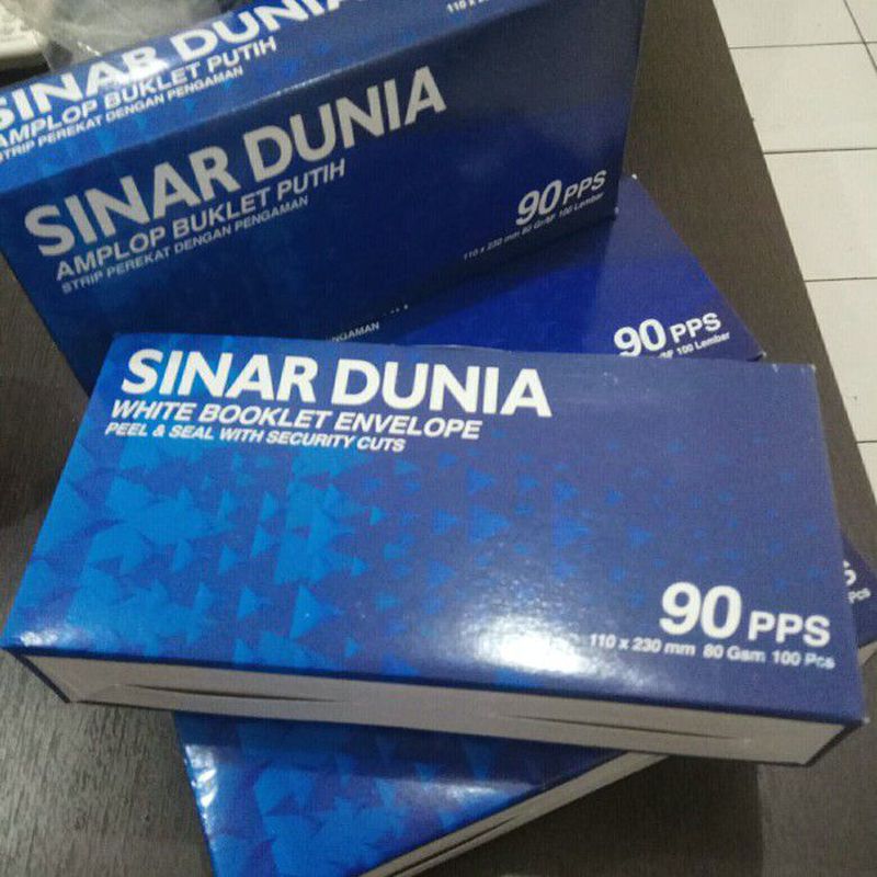 Amplop Sinar Dunia Pps 110 X 230mm 80 Gsm